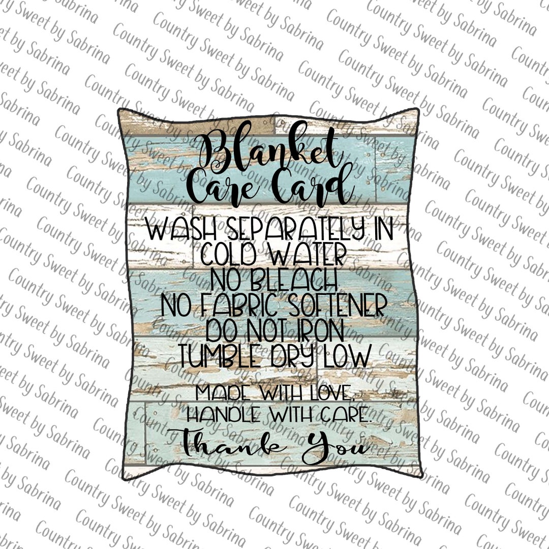 Care Card, Care Tags, Blanket, Care Instructions, Care Instruction ...