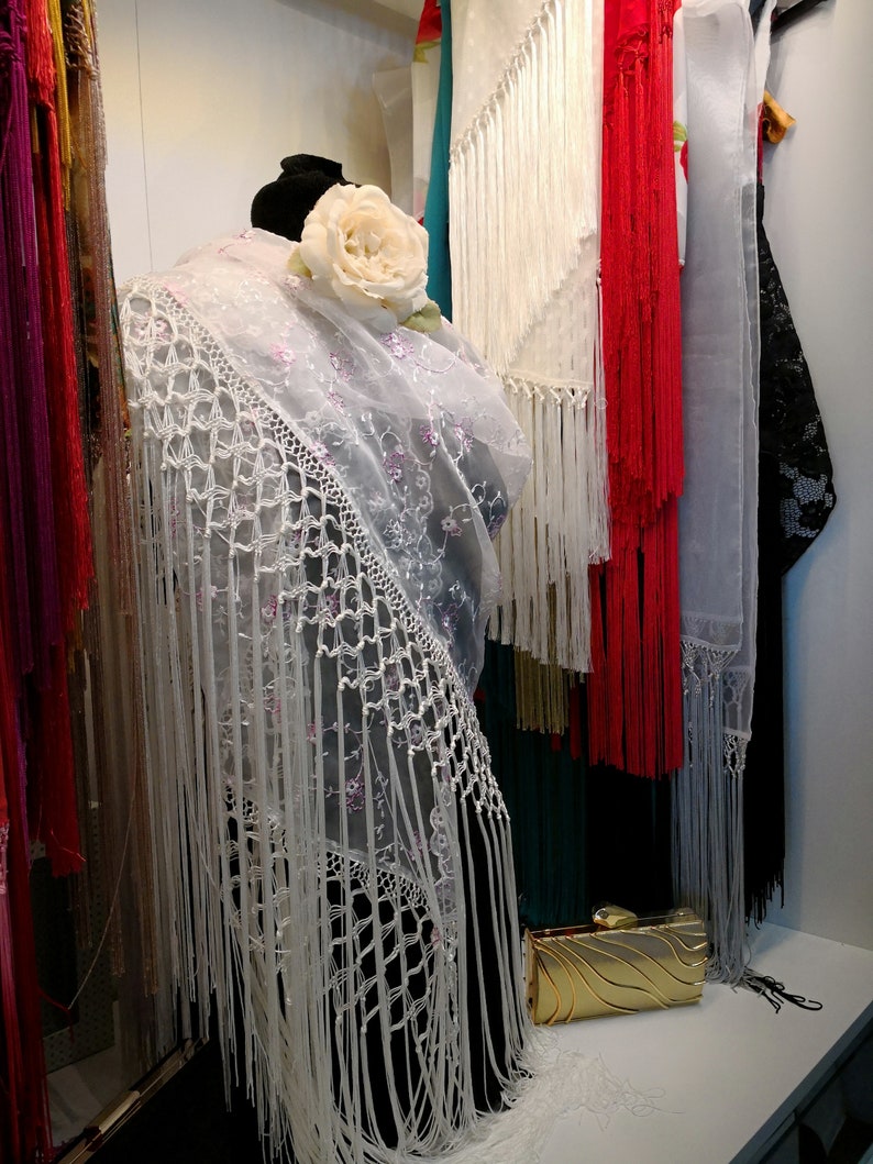 Handmade Spanish Flamenco shawl-picoin - Etsy