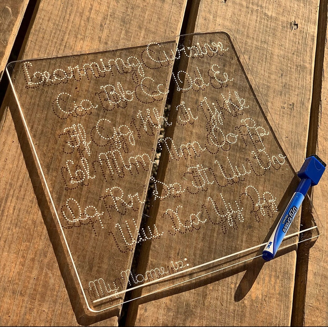Digital File for Dry Erase Learning Cursive Writing / Laser Ready - Etsy
