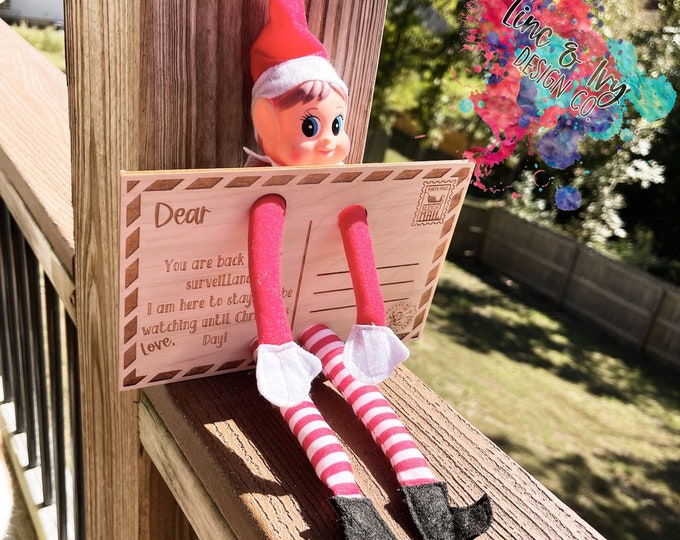 Wooden Elf Postcard SVG - Etsy