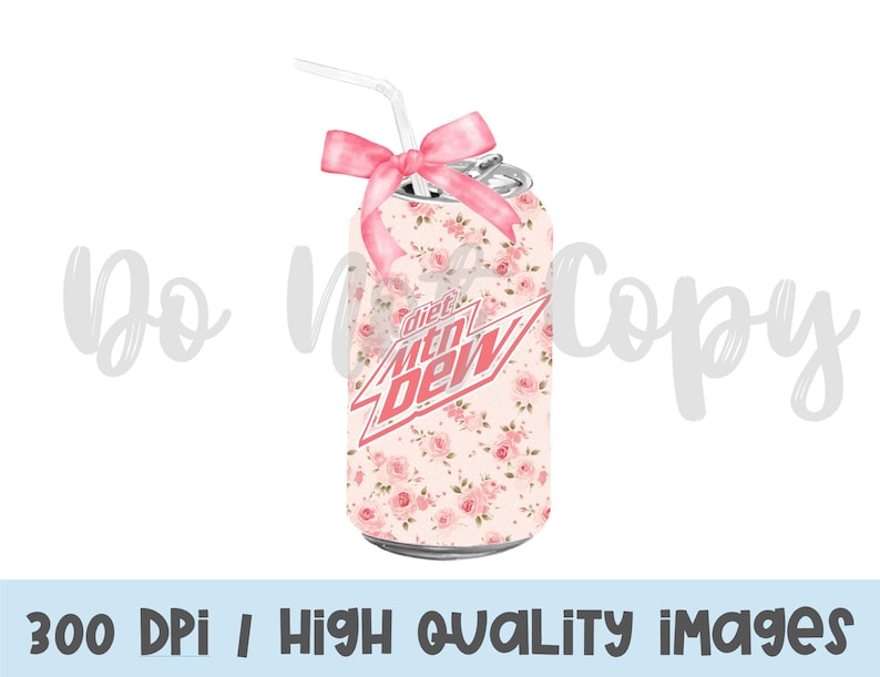 Pink Rose Diet Md Soda Can PNG / Coquette Soda PNG / - Etsy
