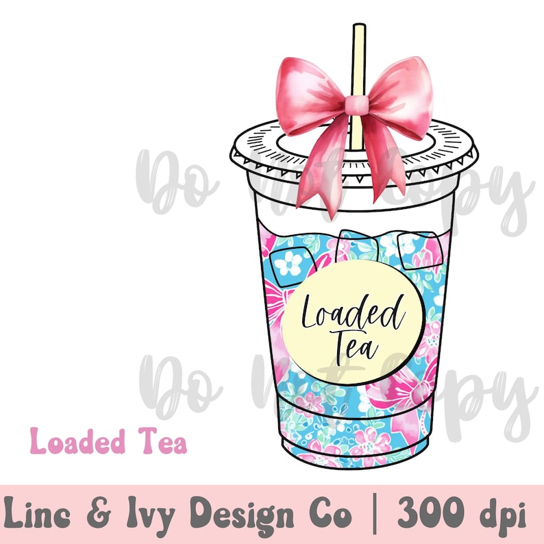 Loaded Tea PNG / Coquette PNG / Coquette Bow PNG - Etsy