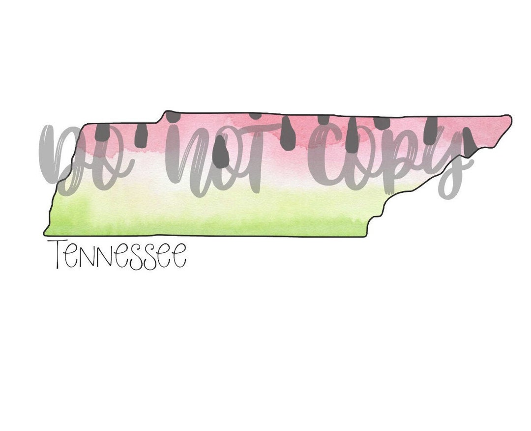 DIGITAL FILE * Watermelon State - Tennessee PNG - Etsy