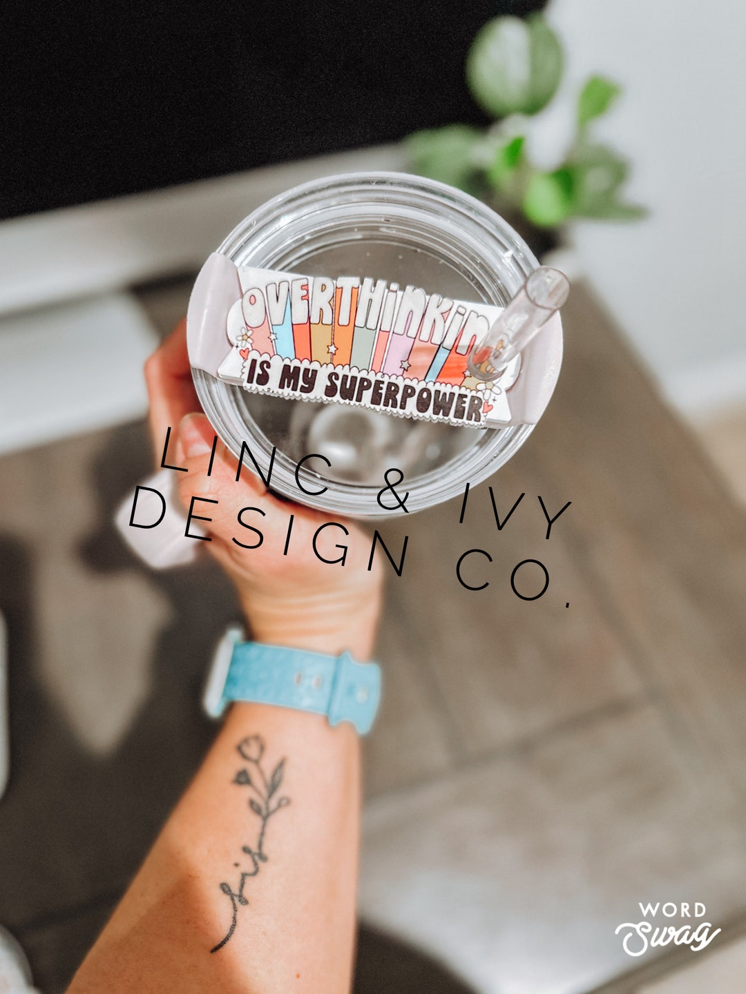 Overthinking is My Superpower Cup Topper Stanley Topper - Etsy