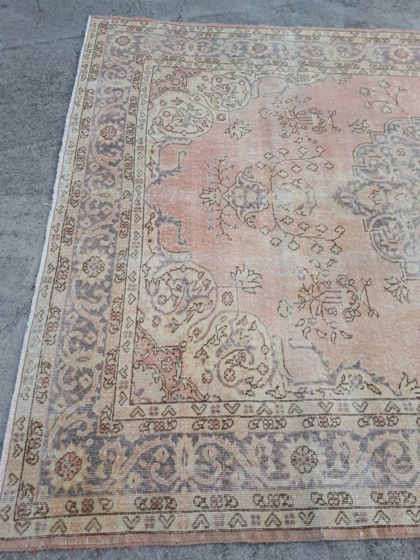 Saloon Rug / Oushak Rug / Turkish Rug / Vintage Rug / | Etsy