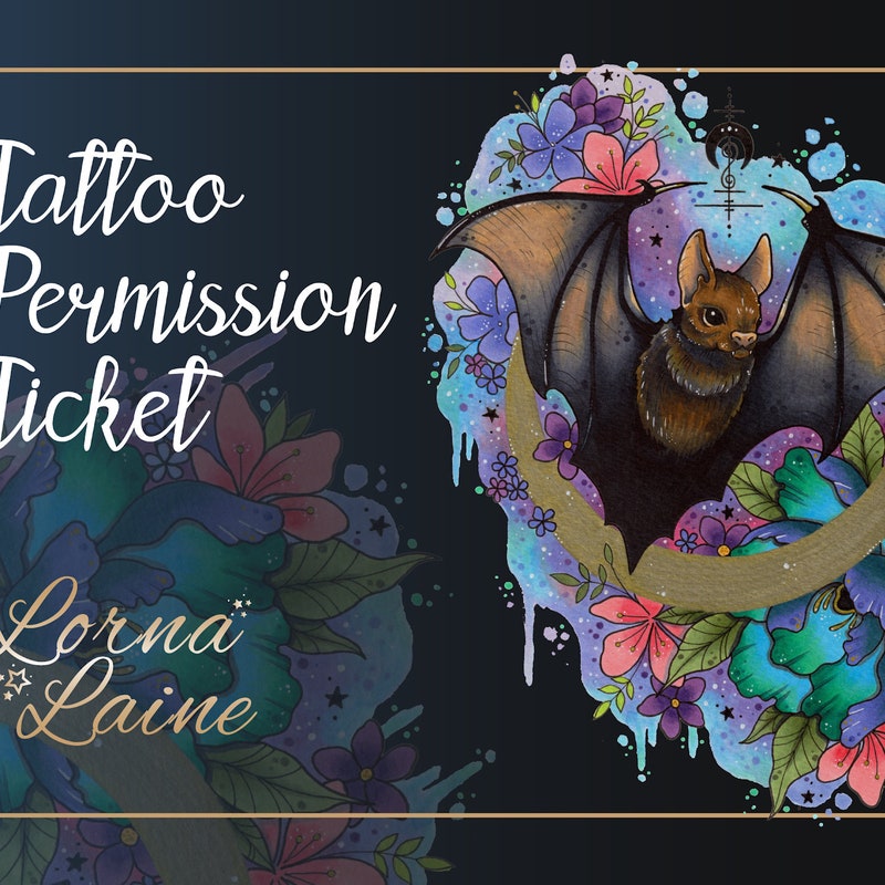 Temporary Tattoo Bat - Etsy