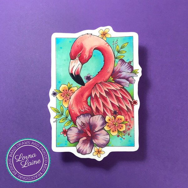 Flamingo Print - Etsy