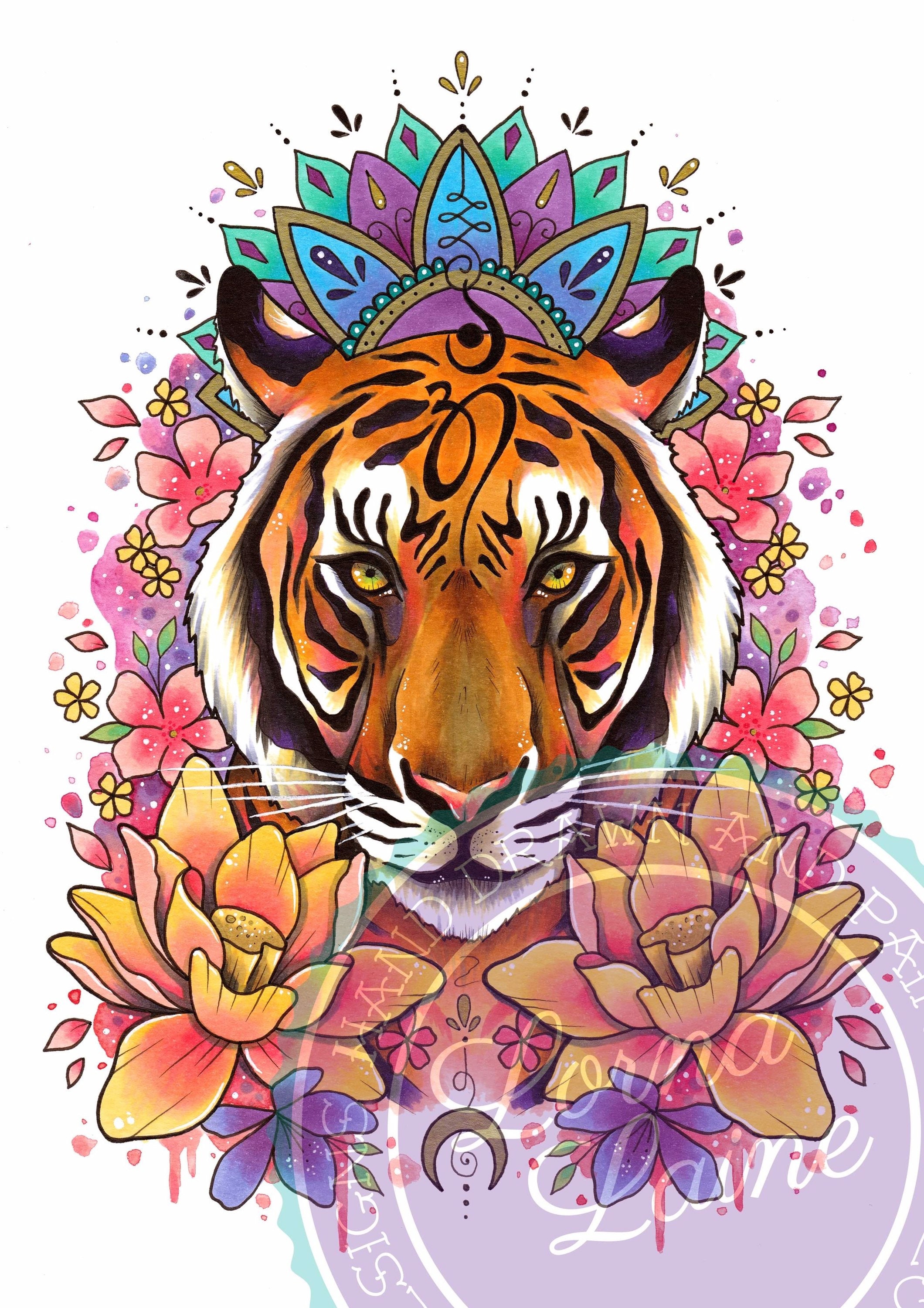 Tiger Stripe Tattoo Design