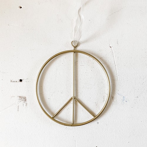 Iridescent Peace Sign Ornament - Etsy