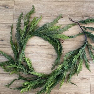 Christmas Faux Cedar Garland - Etsy
