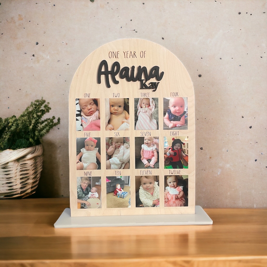 My First Year Board One Year of Baby First Birthday - Etsy