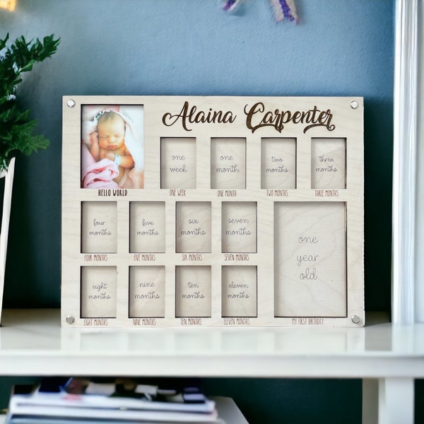 1 12 Months Picture Frame - Etsy