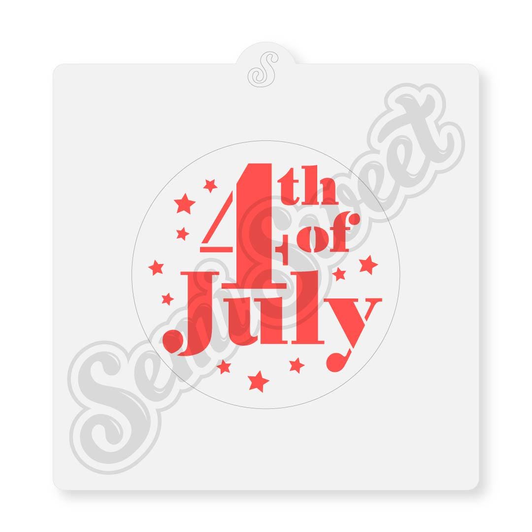 4th of July Circle Stencil - Etsy