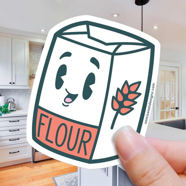 Flour Sticker - Etsy