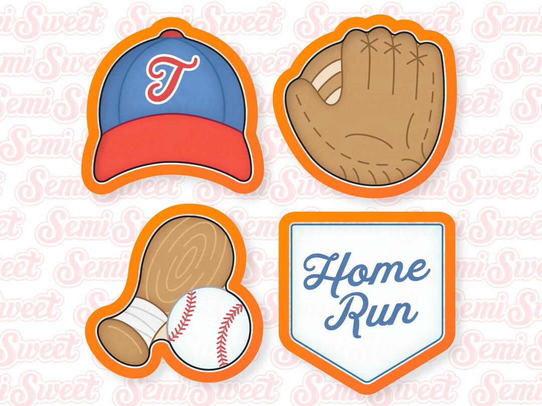 Baseball Cookie Cutter Set Sports Cookie Cutter Cute Sporty Cookie ...