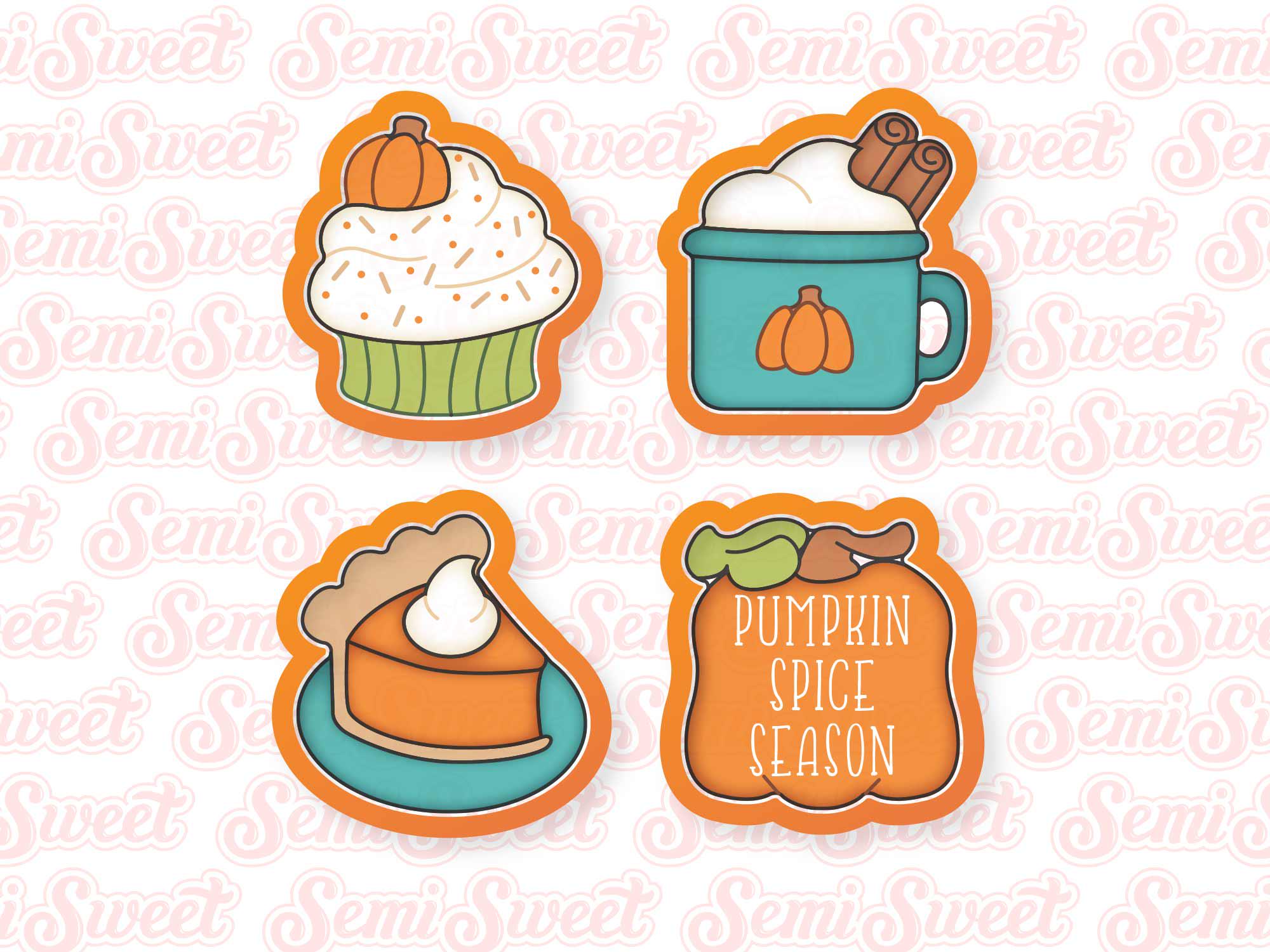 Autumn Cookie Cutters Fall Cookie Cutters Pumpkin Spice Mini Cookie ...