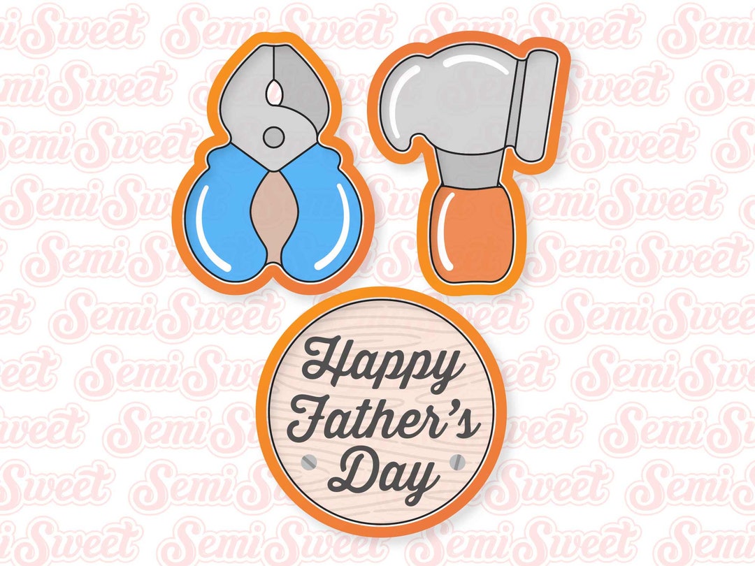 Father's Day Cookie Cutter Tools Cookie Cutter Platter Set Cute Tool ...