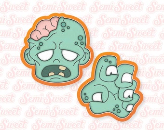 Zombie Cookie Cutter Set 8pcs - Etsy