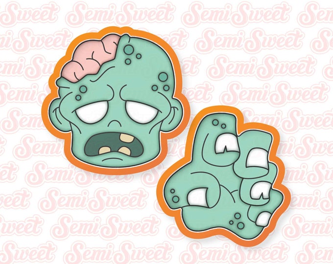 Zombie Cookie Cutter Set 8pcs - Etsy