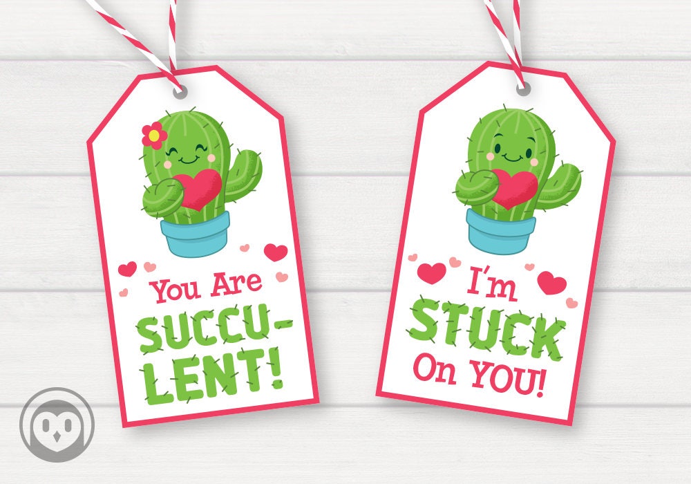 Cactus im Stuck on You and you Are Succulent Printable | Etsy