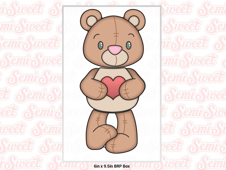 Stackable Teddy Bear Cookie Cutter Set - Etsy