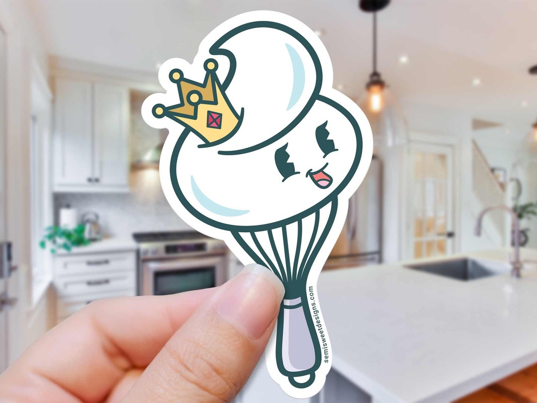 Baking Sticker for Bakers Cookie Decorating Sticker Whisk and Dollop ...
