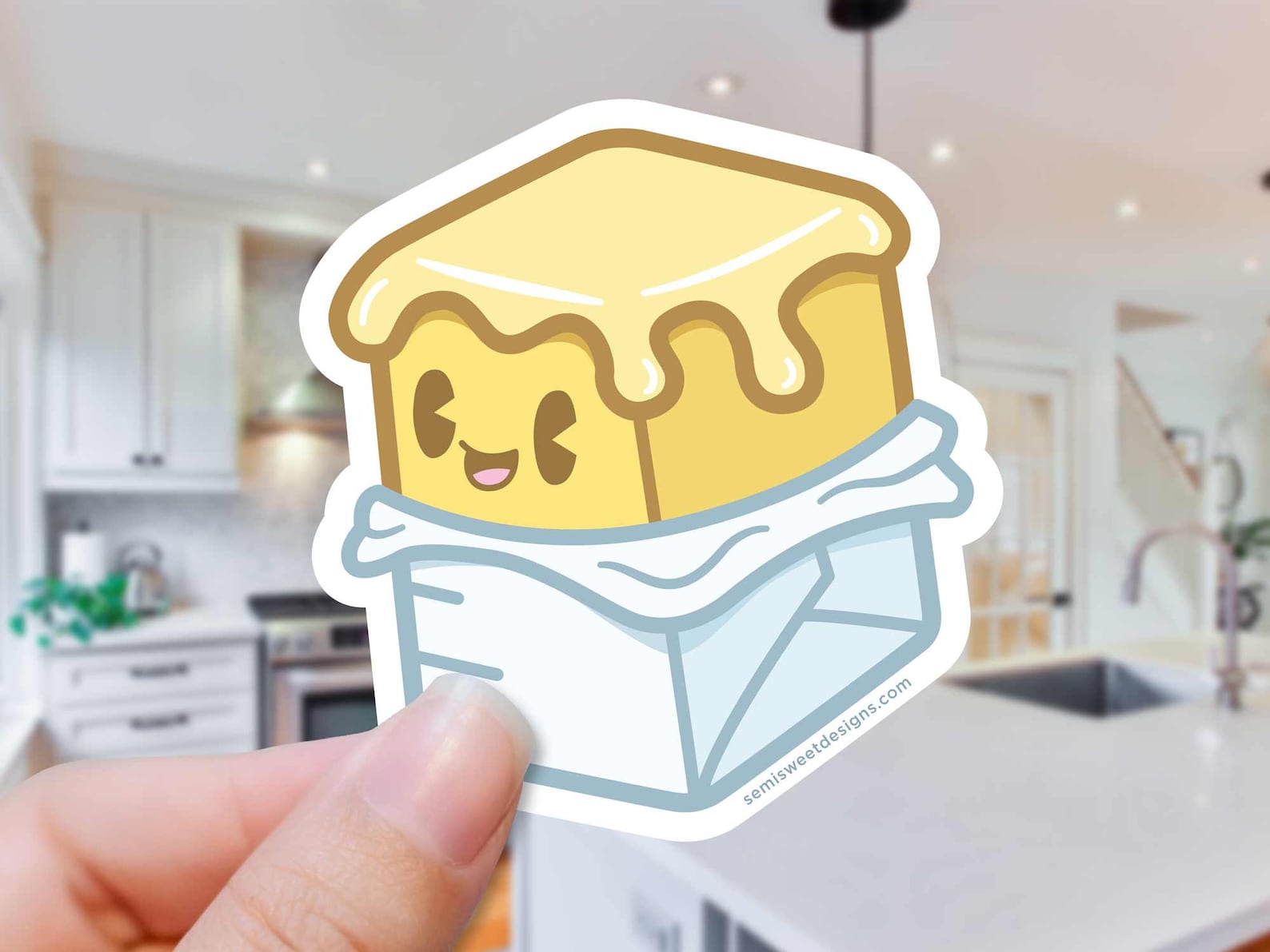 4-piece Baking Ingredients Sticker Pack: Butter Sugar Flour - Etsy