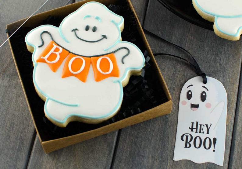 Boo Y'all and Hey Boo Ghost Printable Tag Halloween Gift | Etsy