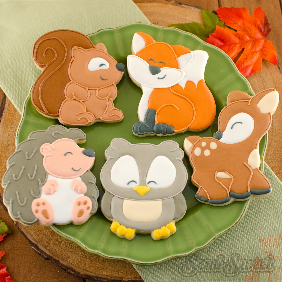 Woodland Animals Cookie Cutter Set - Etsy