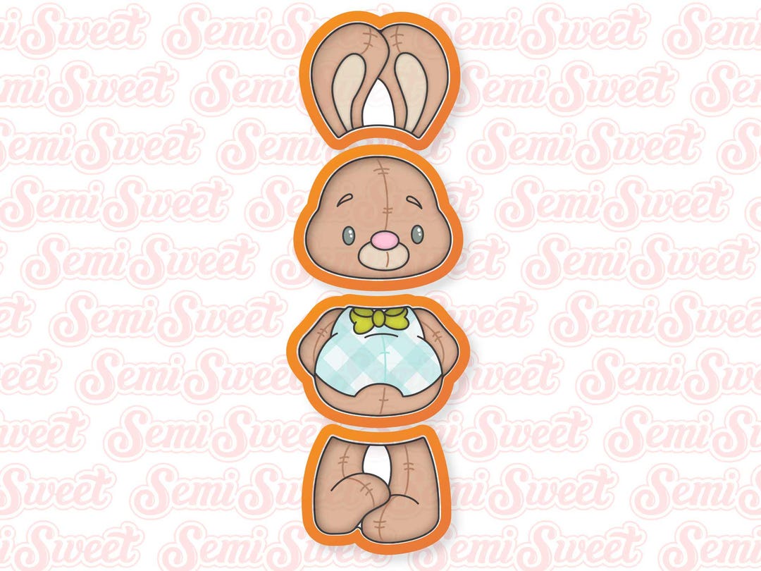 Easter Cookie Cutters Stackable Easter Bunny Cookie Cutter Set Cute ...