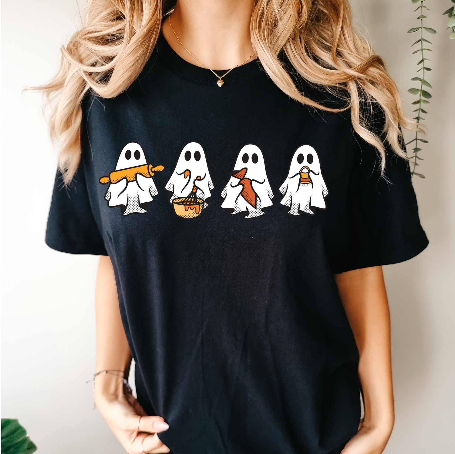 Halloween Shirt Ghost T-shirt Cookie Decorating Ghosts Shirt for Bakers ...