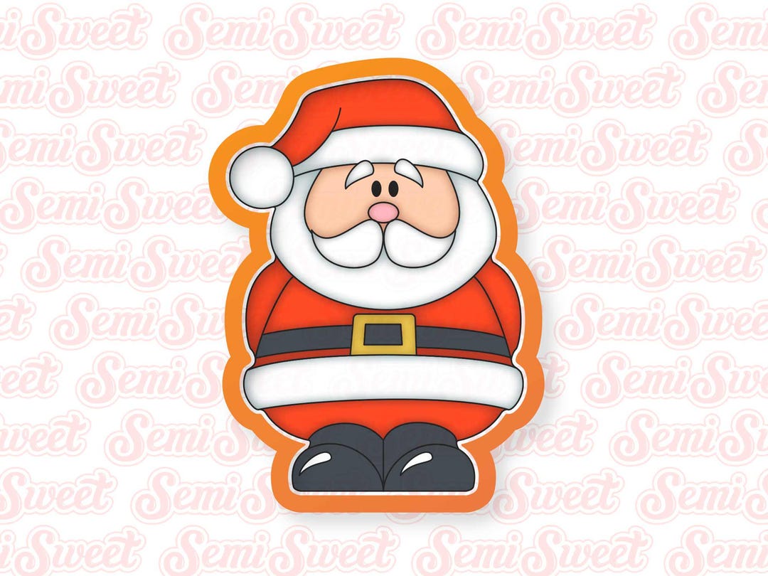 Santa Christmas Cookie Cutter Santa Body Cookie Cutter Cookie Cutter ...