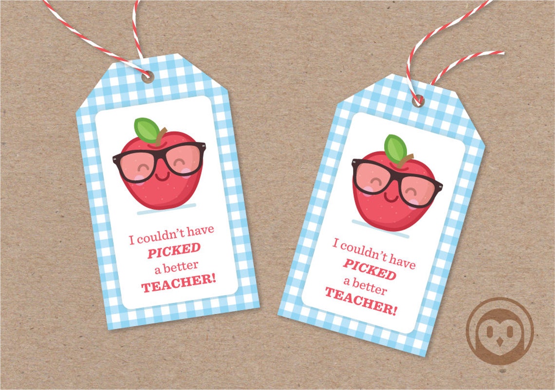 Printable I Couldn't Have Picked Better Teacher Apple | Etsy
