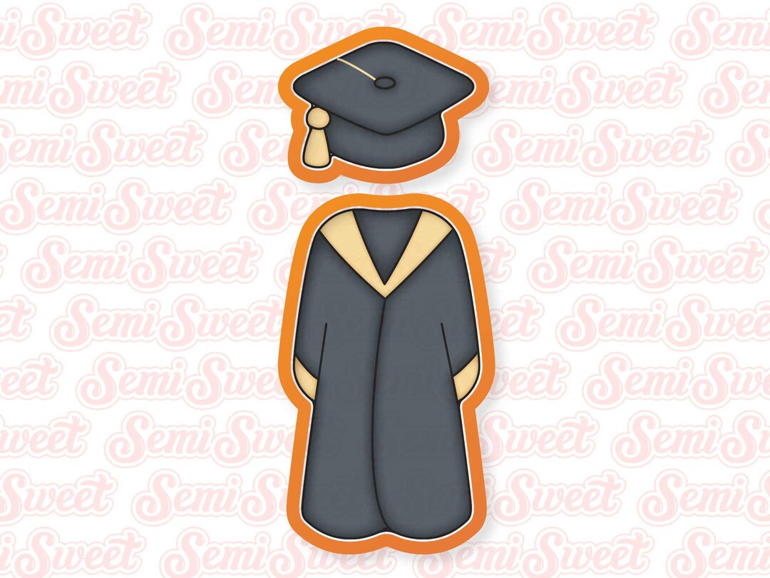 Graduation Cookie Cutter Graduation Cap Cookie Gown Cookie Cutter ...
