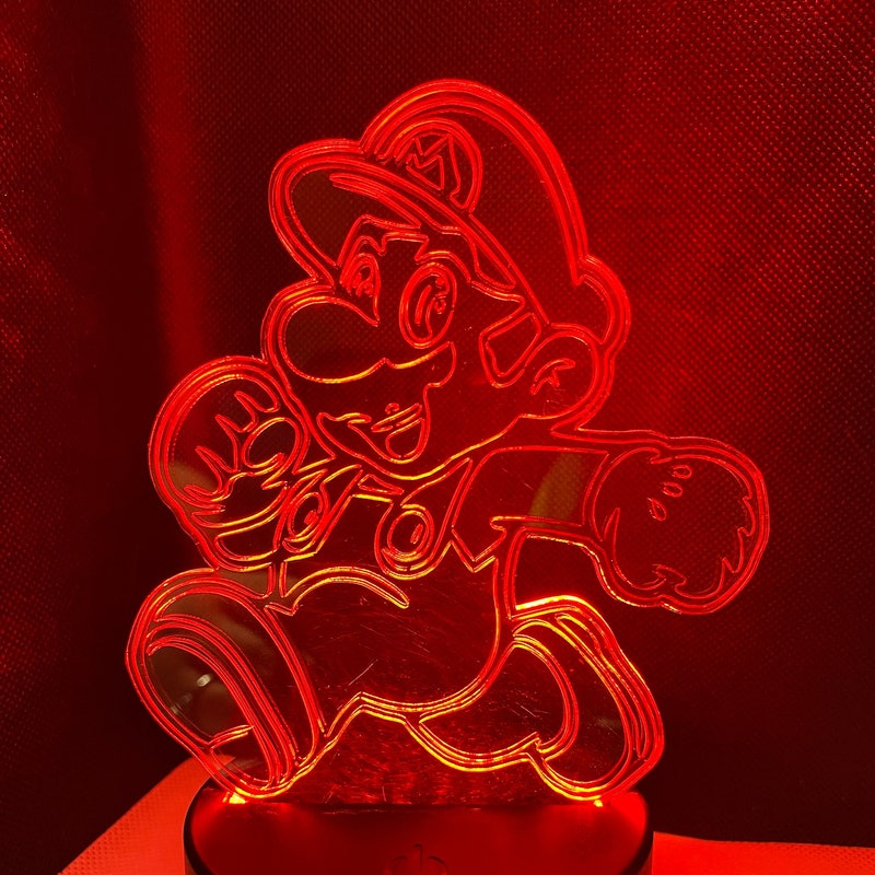 Mario Lamp - Etsy