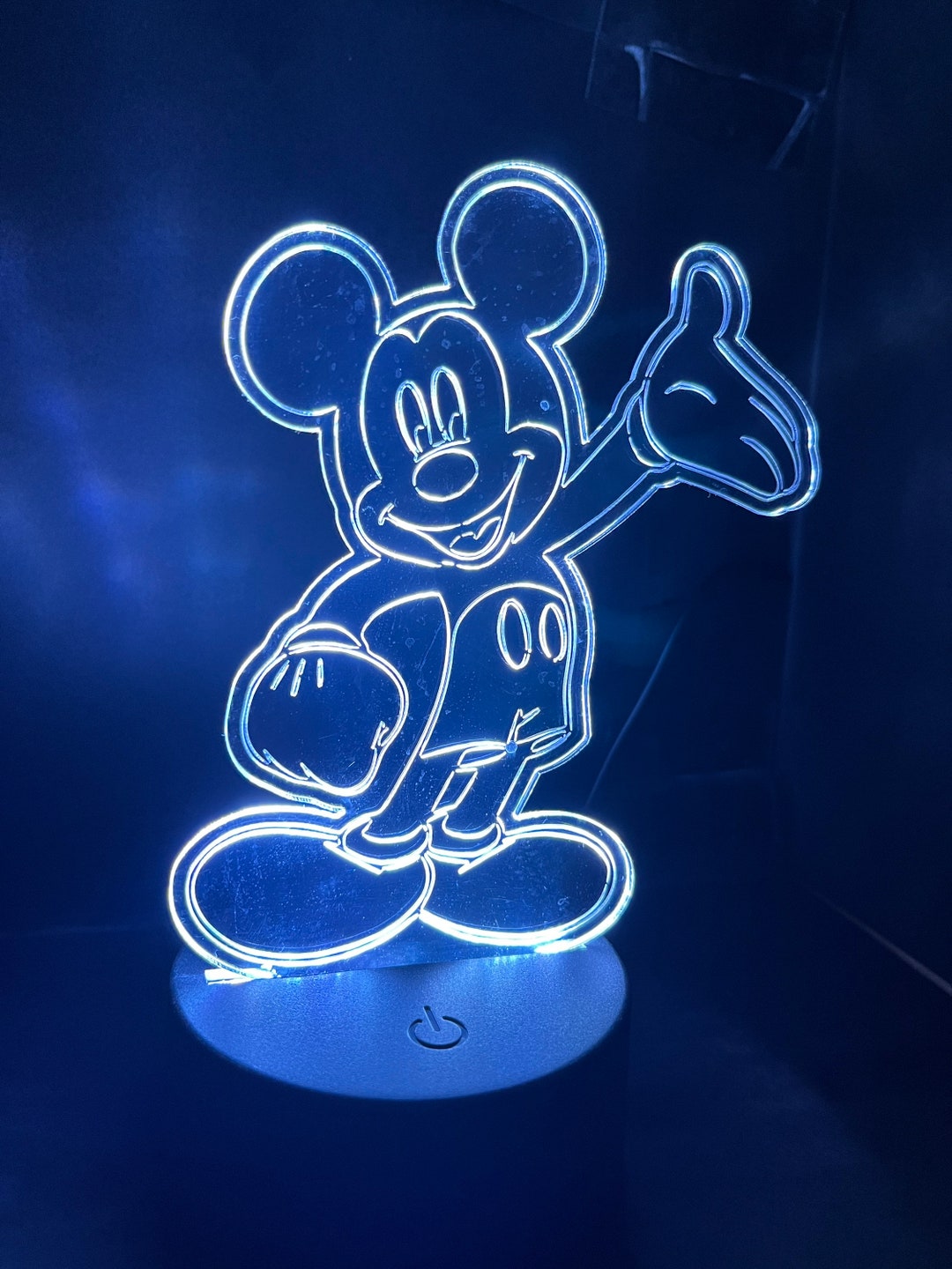 Mickey Mouse LED Nightlight With Remote Control Color Changing Night ...