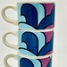 Retro Mod Stacking Mugs - Etsy