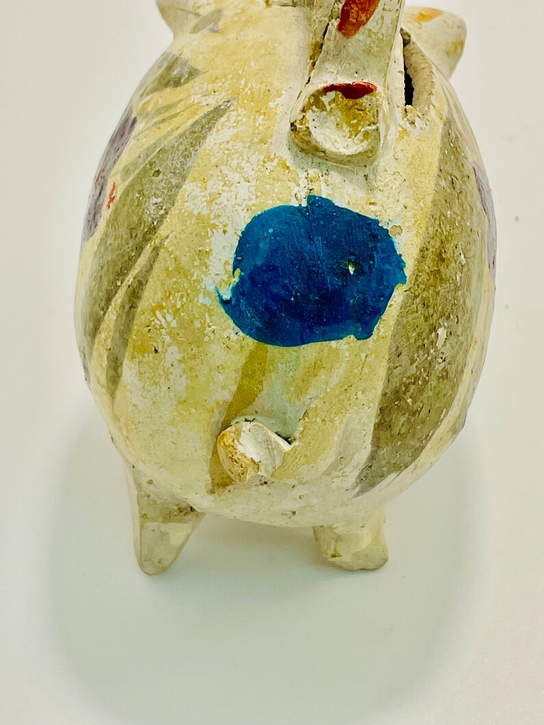 Vintage Mexican Pottery Souvenir Piggy Bank, Clay Pig Breakable Coin ...