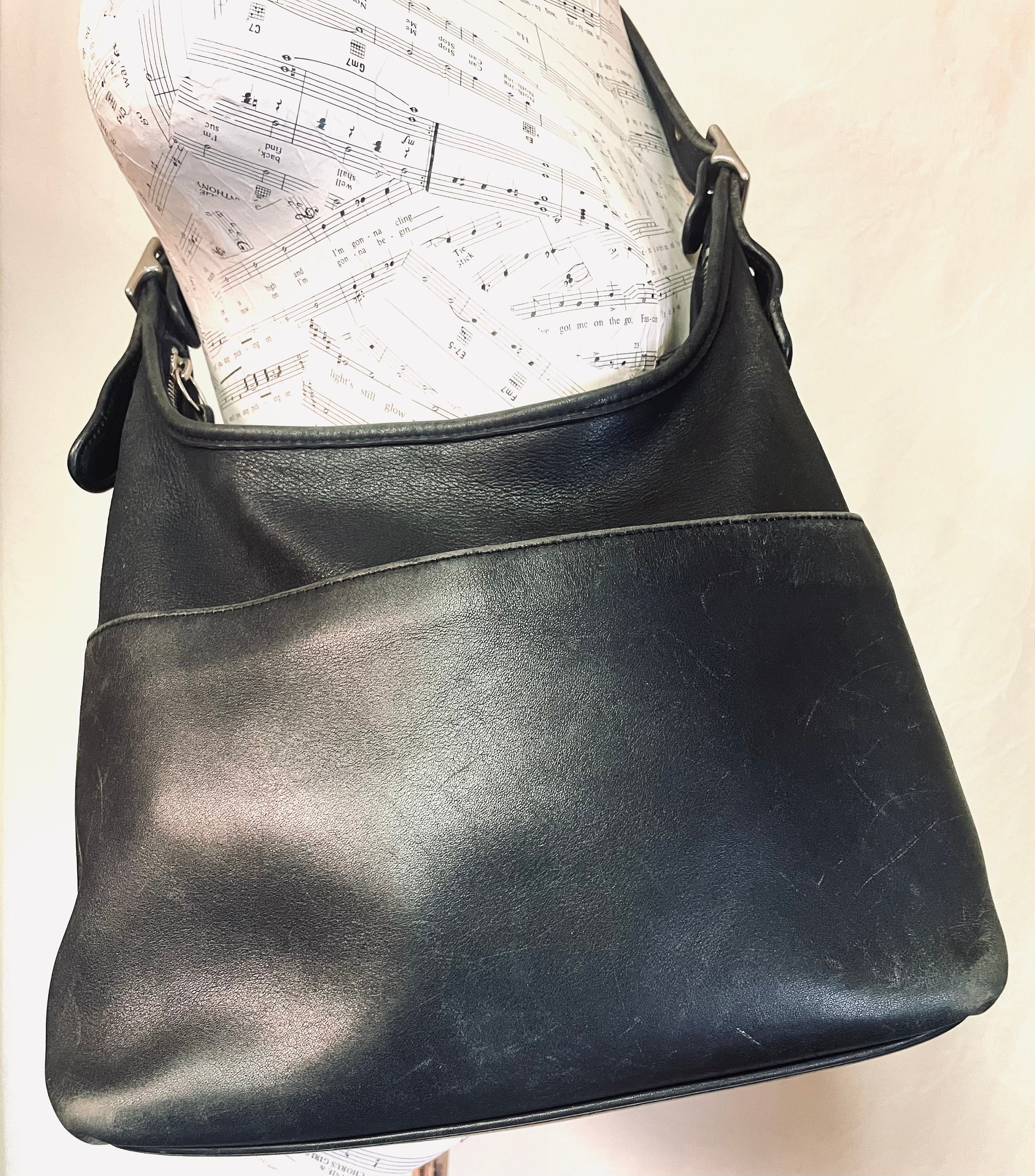 Vintage Coach Purse Legacy Hobo Bag 9058 Black Leather - Etsy
