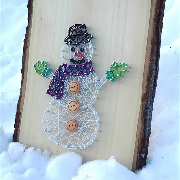 Snowman String Art - Etsy