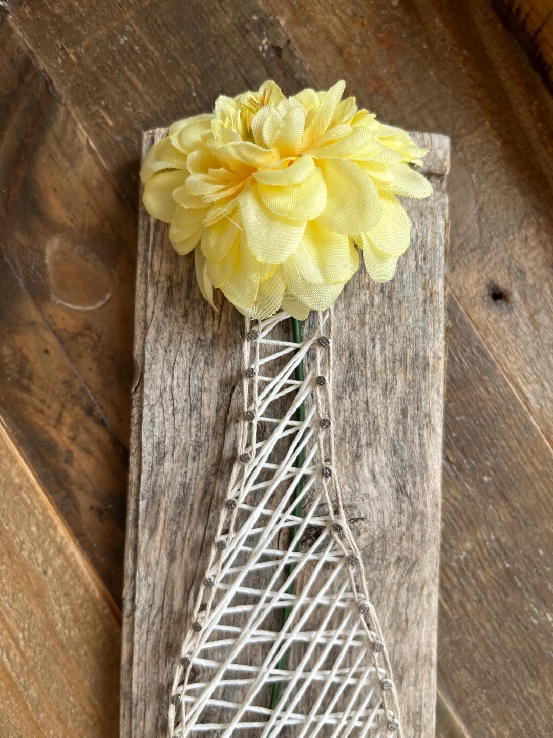 Flower String Decor String Art | Jar and Flower String Art | Baby Room ...