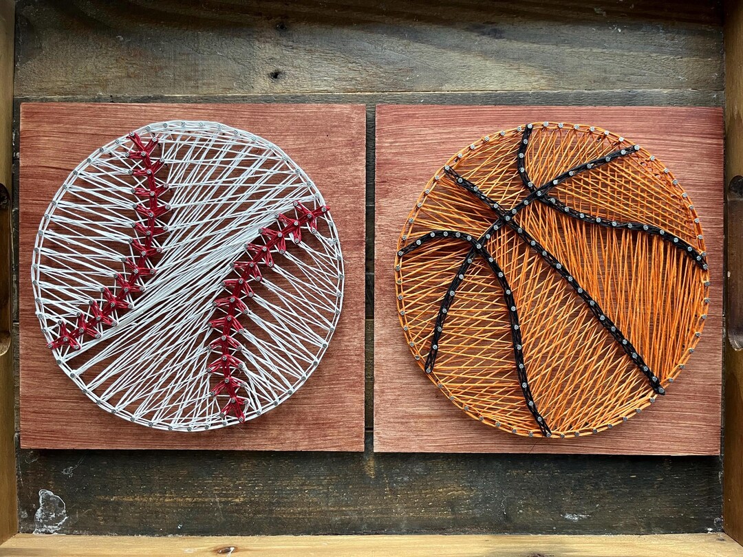 Sports String Art | Baseball String Art | Basketball String Art | Baby ...