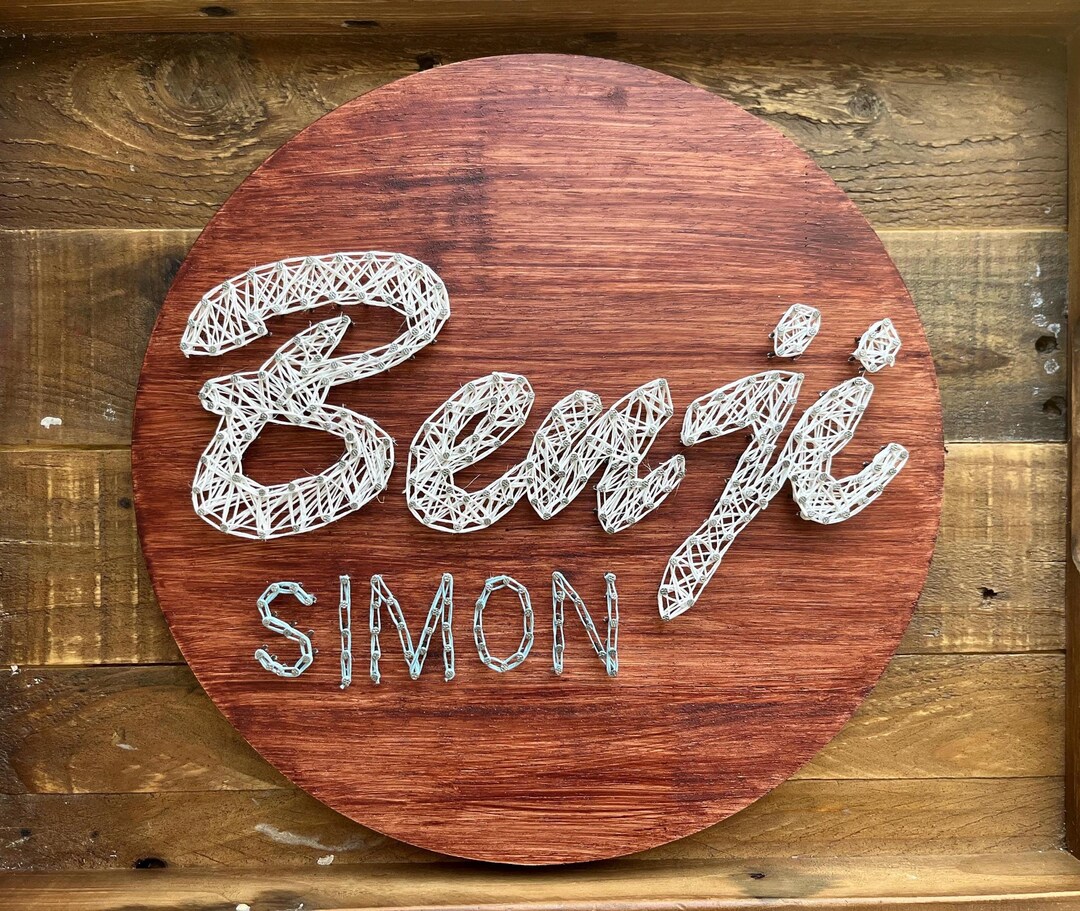Custom String Art Baby Name | Round Custom String Art | Unique Baby ...