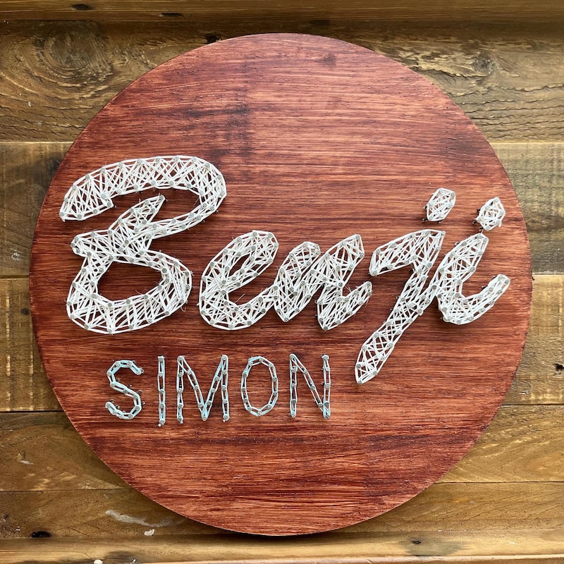 Name String Art - Etsy
