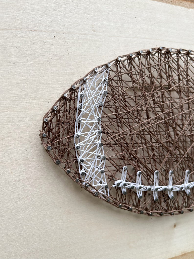 Football String Art | Football Season Art Gift | Unique Football Art ...