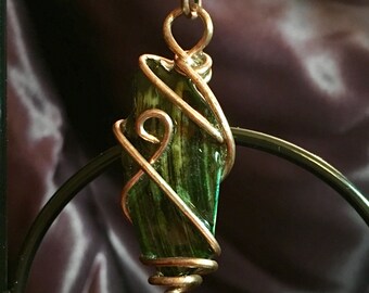 Wire Wrapped Brass Scallop Shell Necklace Set - Etsy