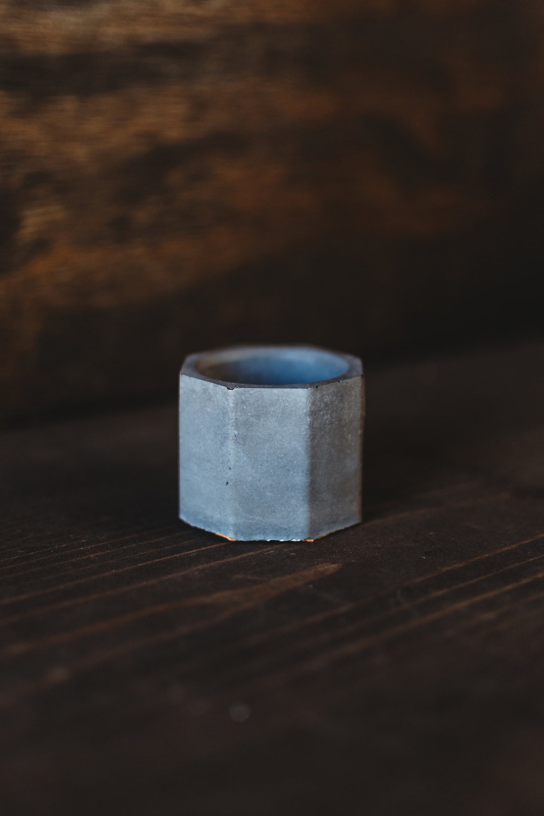 Mini Handmade Octagon Container | Concrete Octagon Holder | Mini Cement ...