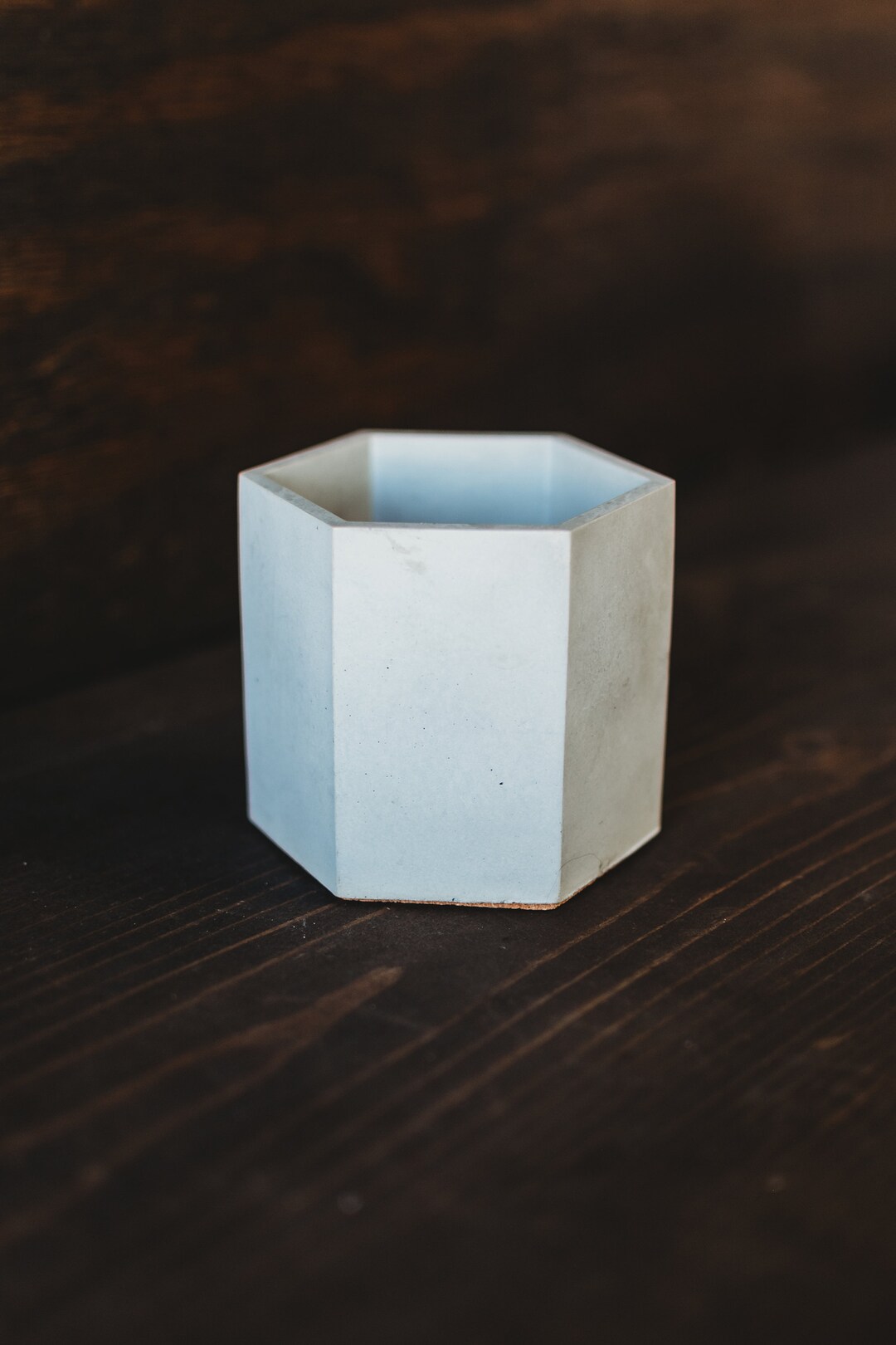 Handmade Hexagon Container | Concrete Hexagon Planter | Medium Sized ...