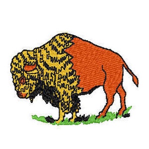 Buffalo Embroidery Design Pes File Machine Embroidery Bison 4x4 Brother ...