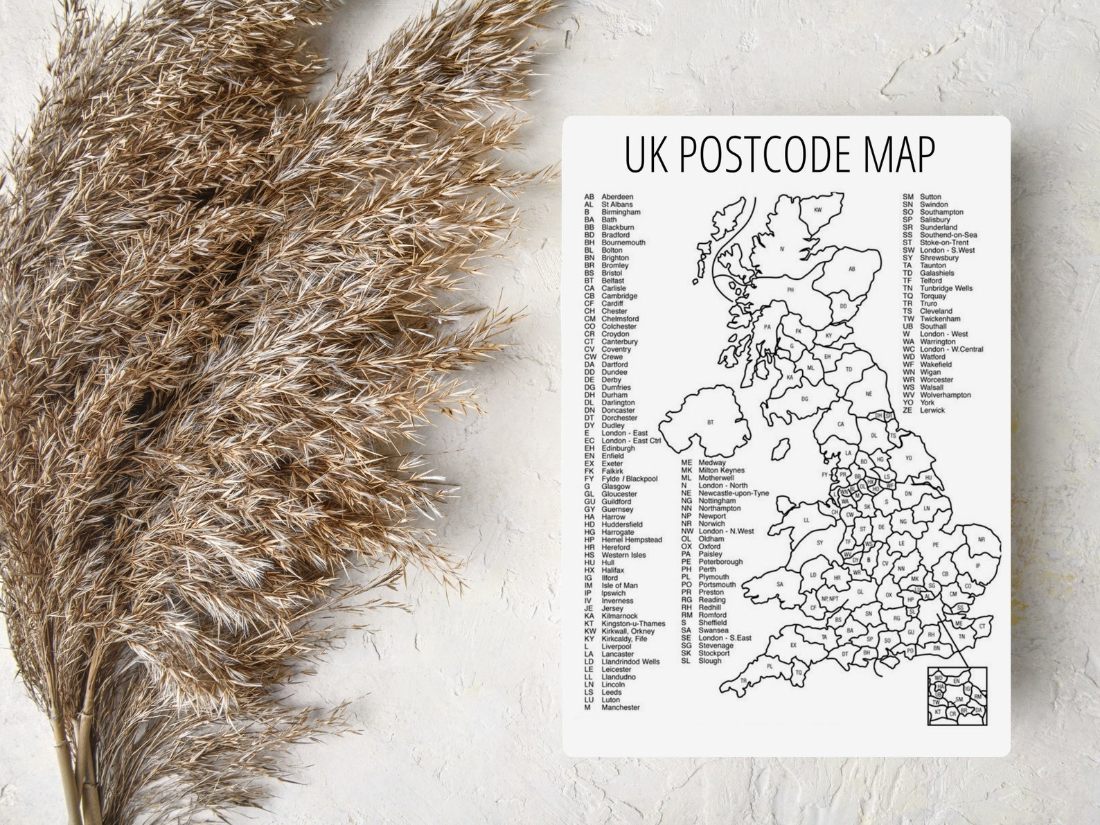Printable UK Postcode Sales Map Track Your Small Business Orders ...
